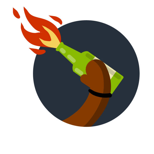 Molotov Cocktail Cartoon