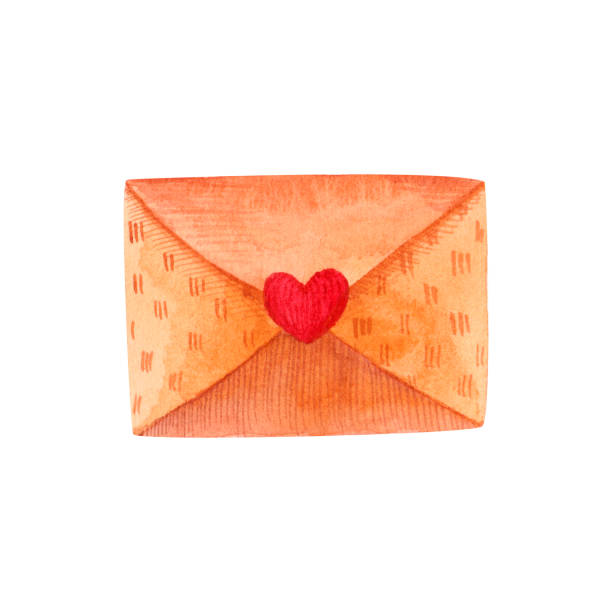 260 Vintage Background With The Image Of A Love Letter Illustrations