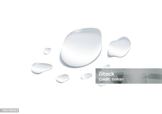 Vecteurs De Goutte Deau Réalistes Isolés Sur Fond Blanc Ep83 Vecteurs