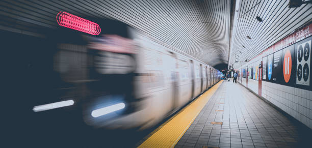 Free Stock Photo of Subway Station With Passing Train | Download Free ...