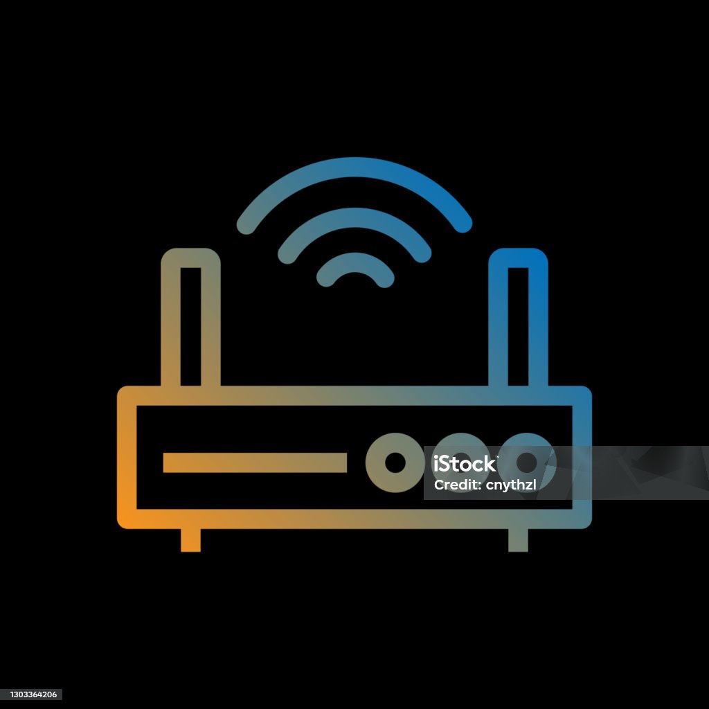 Wifi Router Line Icon Outline Vector Symbol Stock Illustration ... Wifi Router Line Icon Outline Vector Symbol Stock Illustration ...