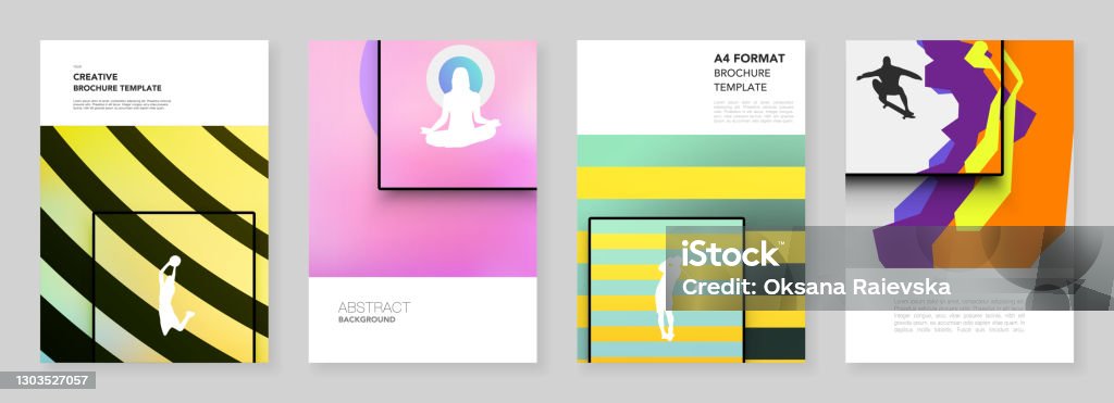 Layout Di Brochure A4 Di Modelli Di Copertine Per Volantino Volantino