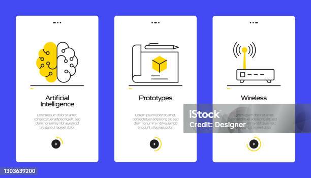 Concept Robotique Dingénierie À Bord De Lécran De Page Dapplication