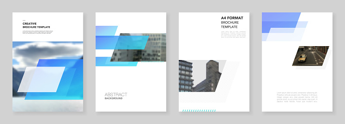 A4 Brochure Layout Di Copertine Modelli Di Design Per Volantino
