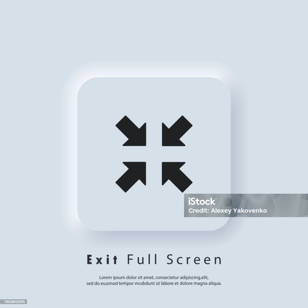 Ilustración de Salga Del Icono De Pantalla Completa Icono De Entrada O ... Ilustración de Salga Del Icono De Pantalla Completa Icono De Entrada O ...