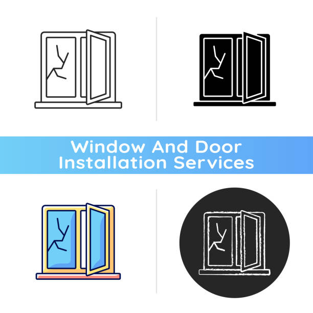510 Broken Window Clipart Stock Illustrations Royalty Free Vector