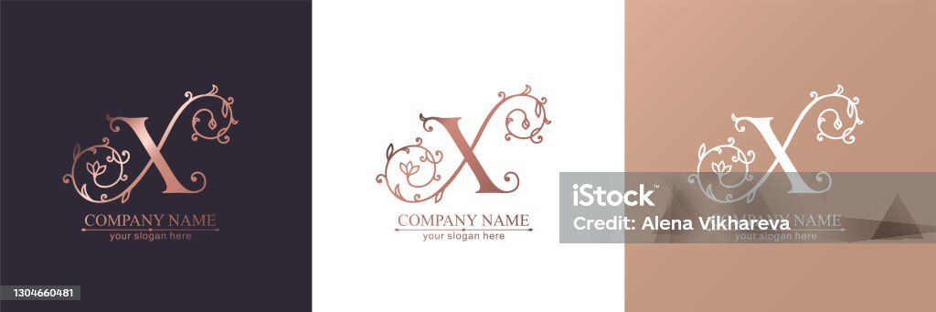 Vetores De Logotipo Vector X Premium Monnograma Letras Logotipo Pessoal