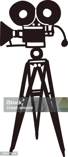Illustration De Silhouette Rétro De Projecteur Vecteurs Libres De