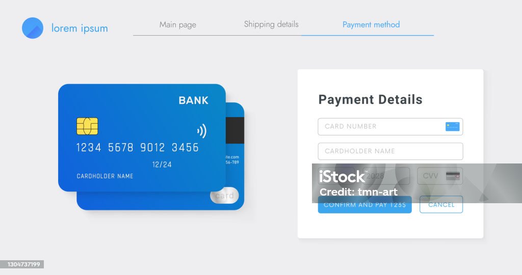 Web Site Page With Payment Details Information Form Ui Design Browser ... Web Site Page With Payment Details Information Form Ui Design Browser ...