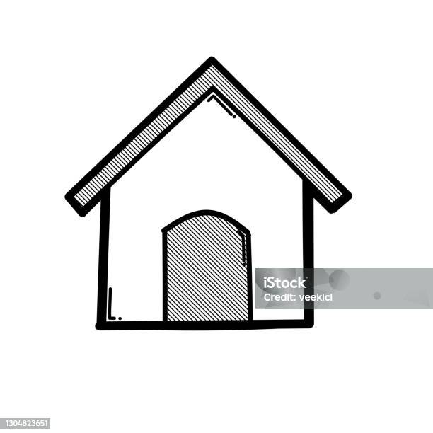Graphisme De Vecteur De Doodle De Construction De Maison Dessin