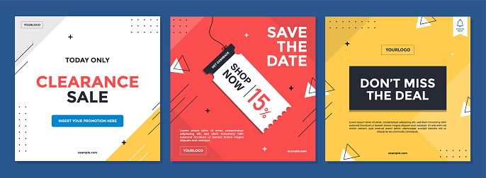 Vektor Desain Template Sampul Dengan Latar Belakang Bentuk Geometris