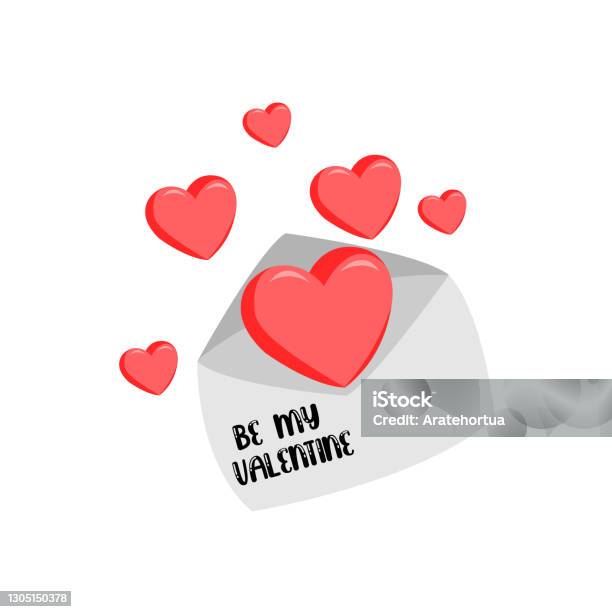 Enveloppe Romantique Disolement De Lettre Vecteurs Libres De Droits Et