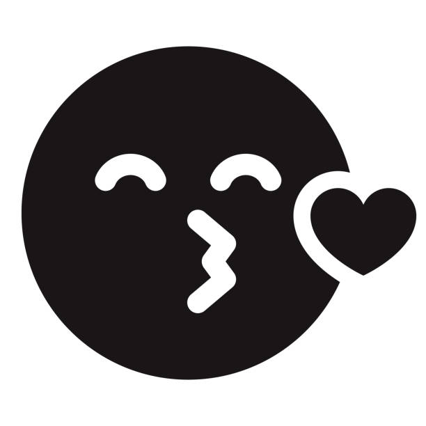 320 Blowing Kiss Emoji Stock Illustrations Royalty Free Vector