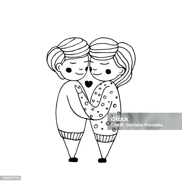 Étreintes Rétro De Couples De Coeur Danniversaire De Bannière