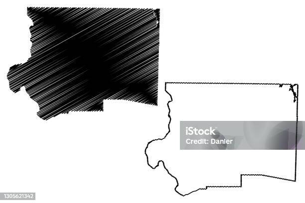 Forsyth County North Carolina State Illustration Vectorielle De Carte