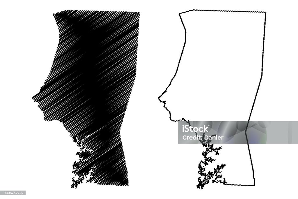 Iredell County North Carolina State Illustration Vectorielle De Carte