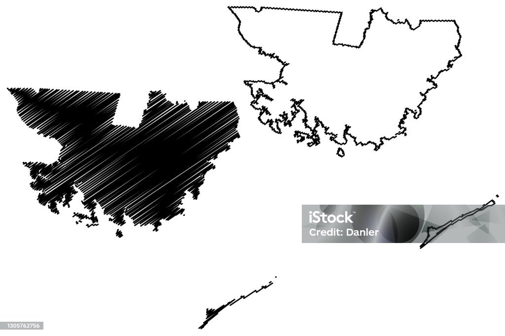 Hyde County North Carolina State Illustration Vectorielle De Carte