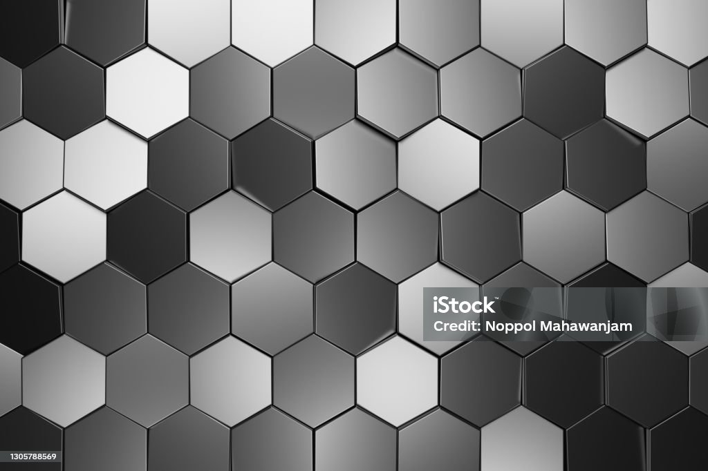 Latar Belakang Abstrak Segi Enam Rendering 3d Foto Stok Unduh Gambar