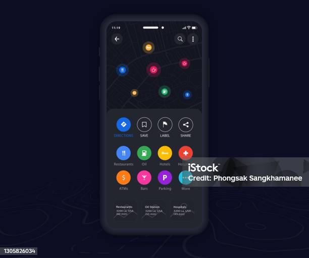 Peta Seluler Aplikasi Navigasi Gps Konsep Dark Mode Ux Ui Aplikasi Peta ... Peta Seluler Aplikasi Navigasi Gps Konsep Dark Mode Ux Ui Aplikasi Peta ...