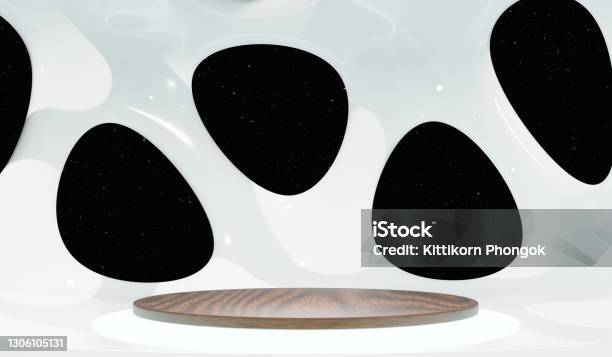 Latar Belakang Modern Futuristik Dengan Panggung Kosong Konsep Interior