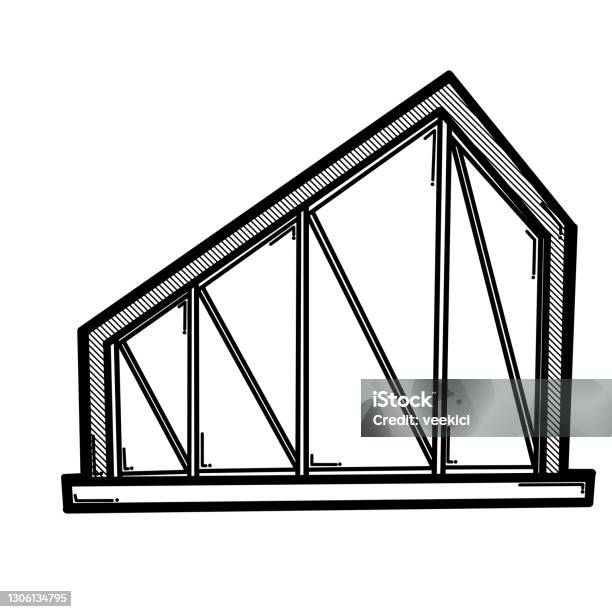 Graphisme De Vecteur De Doodle De Construction De Maison Dessin