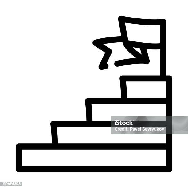 Ligne Dillustration De Vecteur Dicône De Ligne Daccomplissement