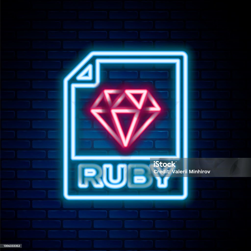 Glowing Neon Baris Ruby Dokumen File Unduh Ikon Tombol Ruby Yang ... Glowing Neon Baris Ruby Dokumen File Unduh Ikon Tombol Ruby Yang ...