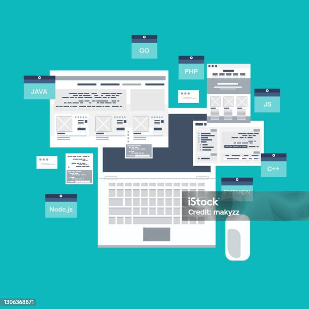Backend Development Coding Software Engineering Programming Languages Program Code On Laptop