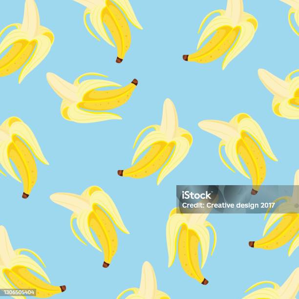 Latar Belakang Pola Pisang Ilustrasi Stok Unduh Gambar Sekarang