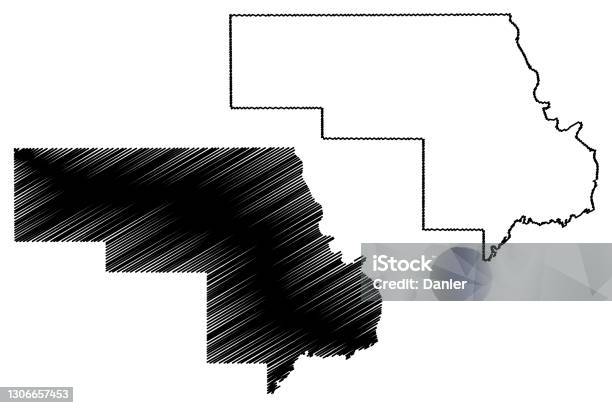 Morton County North Dakota State Illustration Vectorielle De Carte