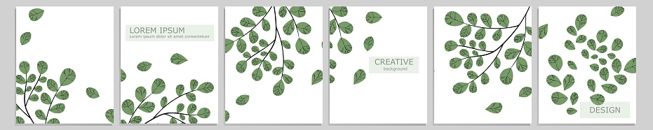 Kumpulan Desain Notebook Sampul Vektor Desain Template Bunga Abstrak