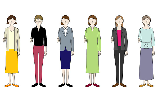 Ilustrasi Set Seorang Wanita Yang Mengedipkan Mata Dan Membuat Jempol ... Ilustrasi Set Seorang Wanita Yang Mengedipkan Mata Dan Membuat Jempol ...