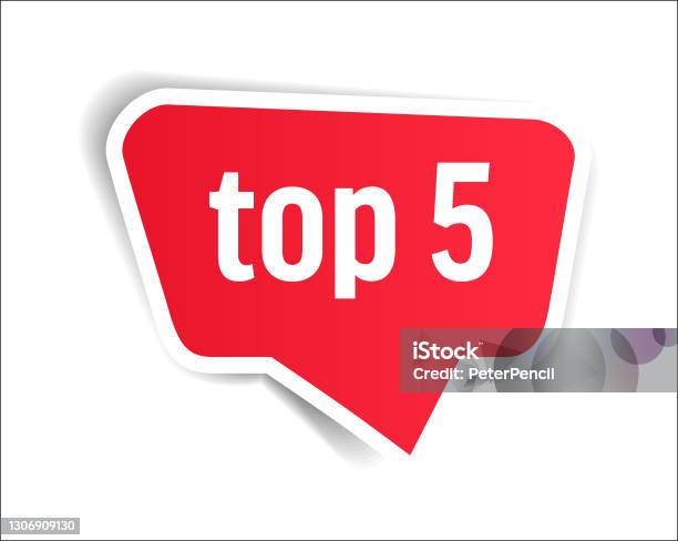 Top 5 Bulle Vocale Bannière Papier Modèle Détiquette Illustration