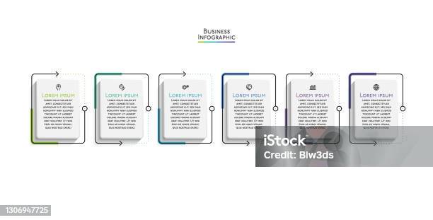 Visualisation Des Données Métier Icônes Infographiques De Chronologie