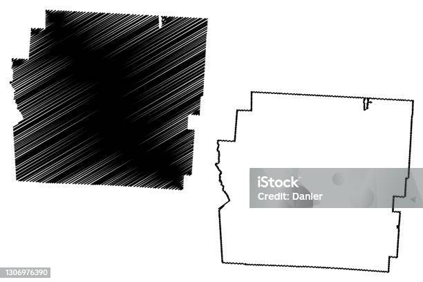 Franklin County Ohio State Illustration Vectorielle De Carte Croquis