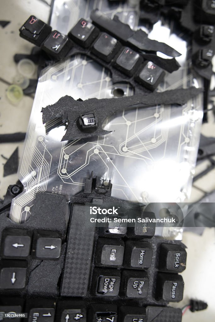 Broken Keyboard Destroyed Keyboard An Image Of Computer Frustration ... Broken Keyboard Destroyed Keyboard An Image Of Computer Frustration ...