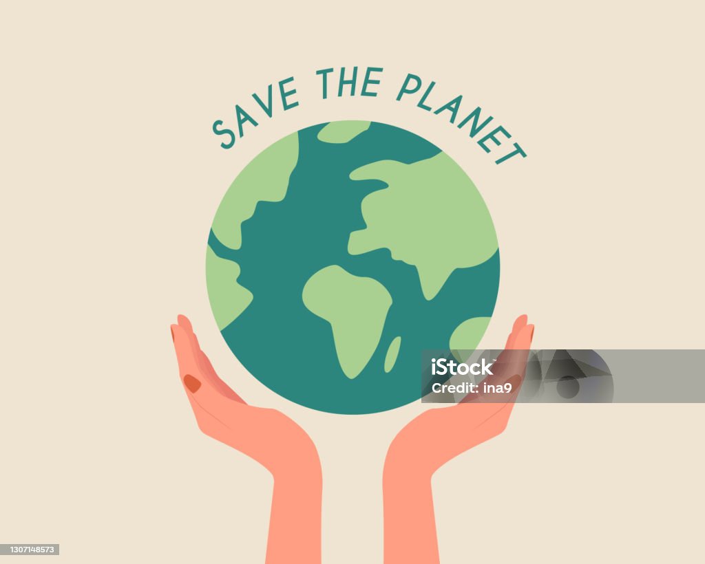 Save The Planethands Holding Globe Earth Earth Day Concept Earth Day