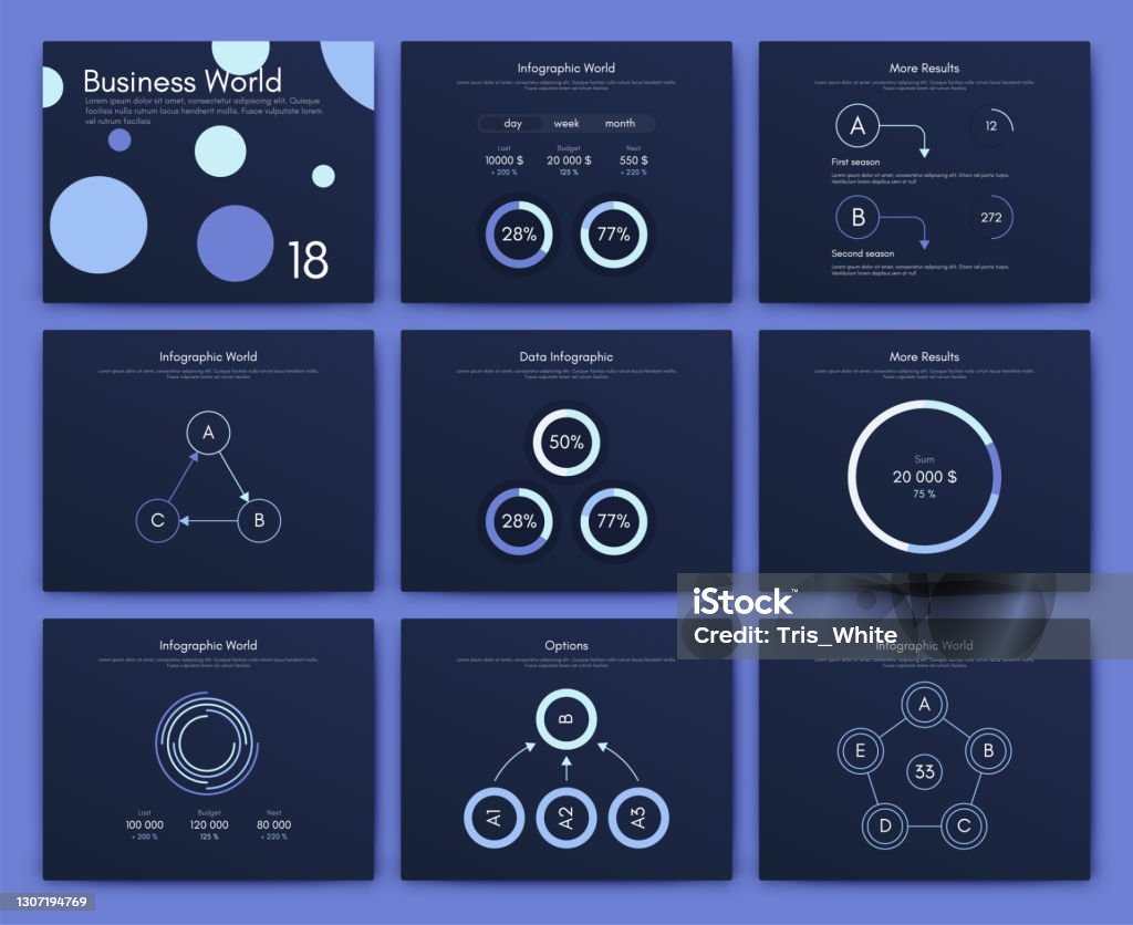 Éléments Vectoriels Infographiques Modernes Pour Les Brochures
