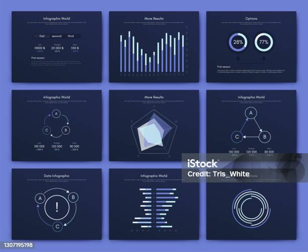 Éléments Vectoriels Infographiques Modernes Pour Les Brochures