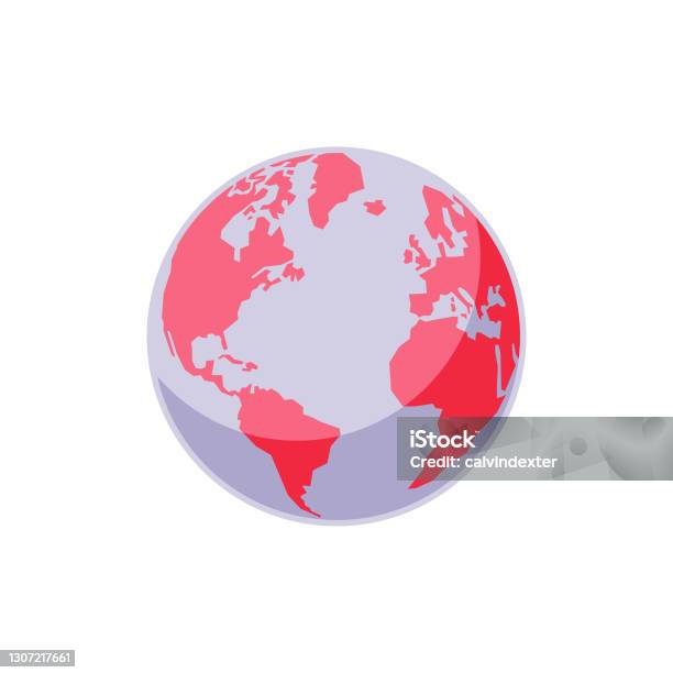 Conception Et Couleurs Minimalistes De Globe De Terre Vecteurs Libres