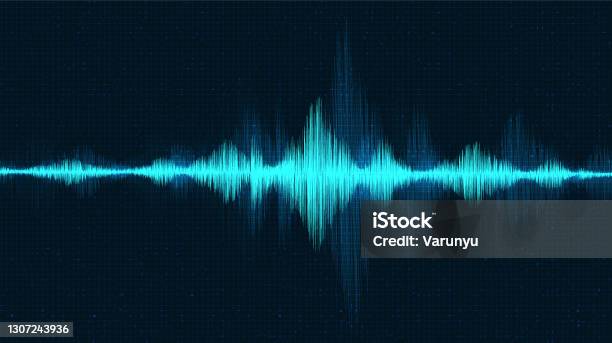 Konsep Klasik Sound Wave Background Teknologi Dan Diagram Gelombang