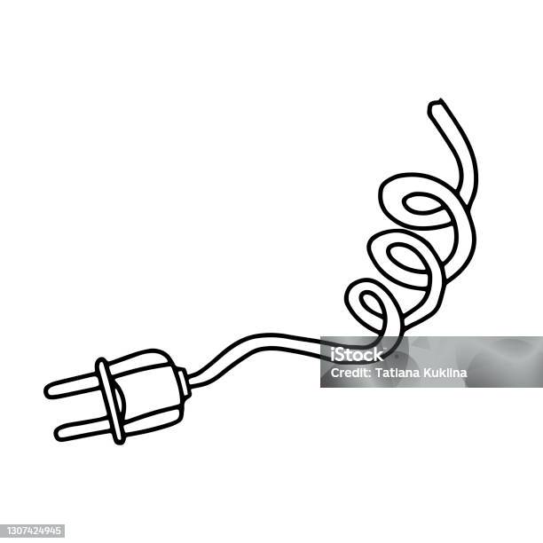 Illustration Noire De Contour De Vecteur De Maindessin Dune Prise