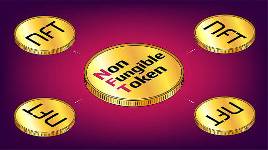 Nft Infografis Token Nonfungible Dengan Koin Unik Emas Isometrik Pada ... Nft Infografis Token Nonfungible Dengan Koin Unik Emas Isometrik Pada ...
