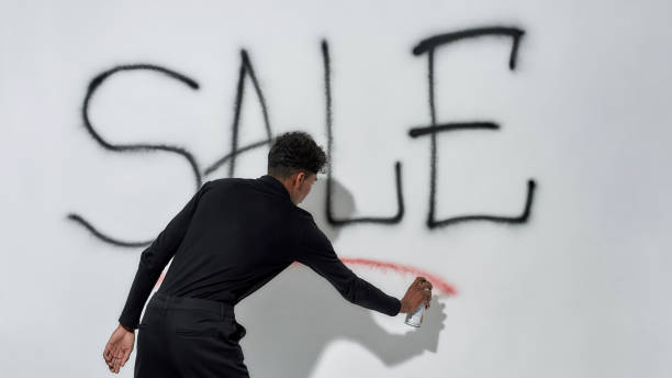 Free picture: Turn It blue text graffiti with black drawings