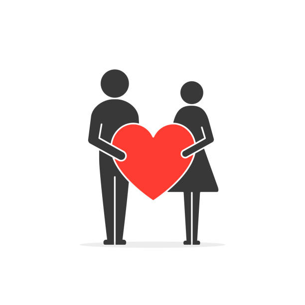 80 Two Hearts Joined Together Silhouette Stock Illustrations Royalty