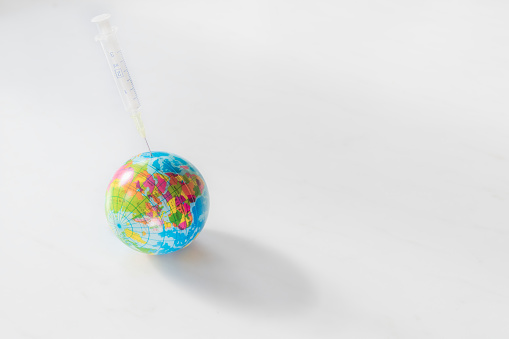 Positive Bright Symbol For Global Vaccination Against Covid19 On The ... Positive Bright Symbol For Global Vaccination Against Covid19 On The ...