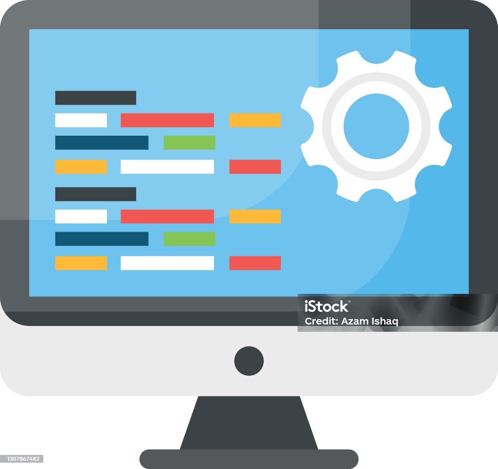 Logic Design Concept Program Config Vector Color Icon Design Software And Web Development Symbol 7407