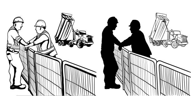 [90] Construction workers talking Clipart Vector PNG , SVG, EPS, PSD, AI