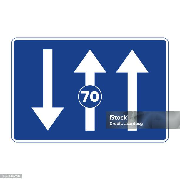 Ilustración de Señal De Tráfico Rectangular En Azul Y Blanco Aislada ... Ilustración de Señal De Tráfico Rectangular En Azul Y Blanco Aislada ...