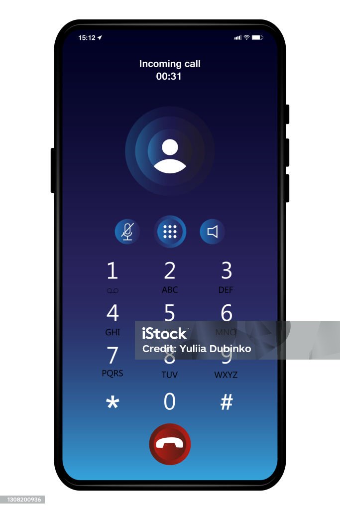Incoming Call Recording Screen Switched Keyboard Smartphone Interface ... Incoming Call Recording Screen Switched Keyboard Smartphone Interface ...
